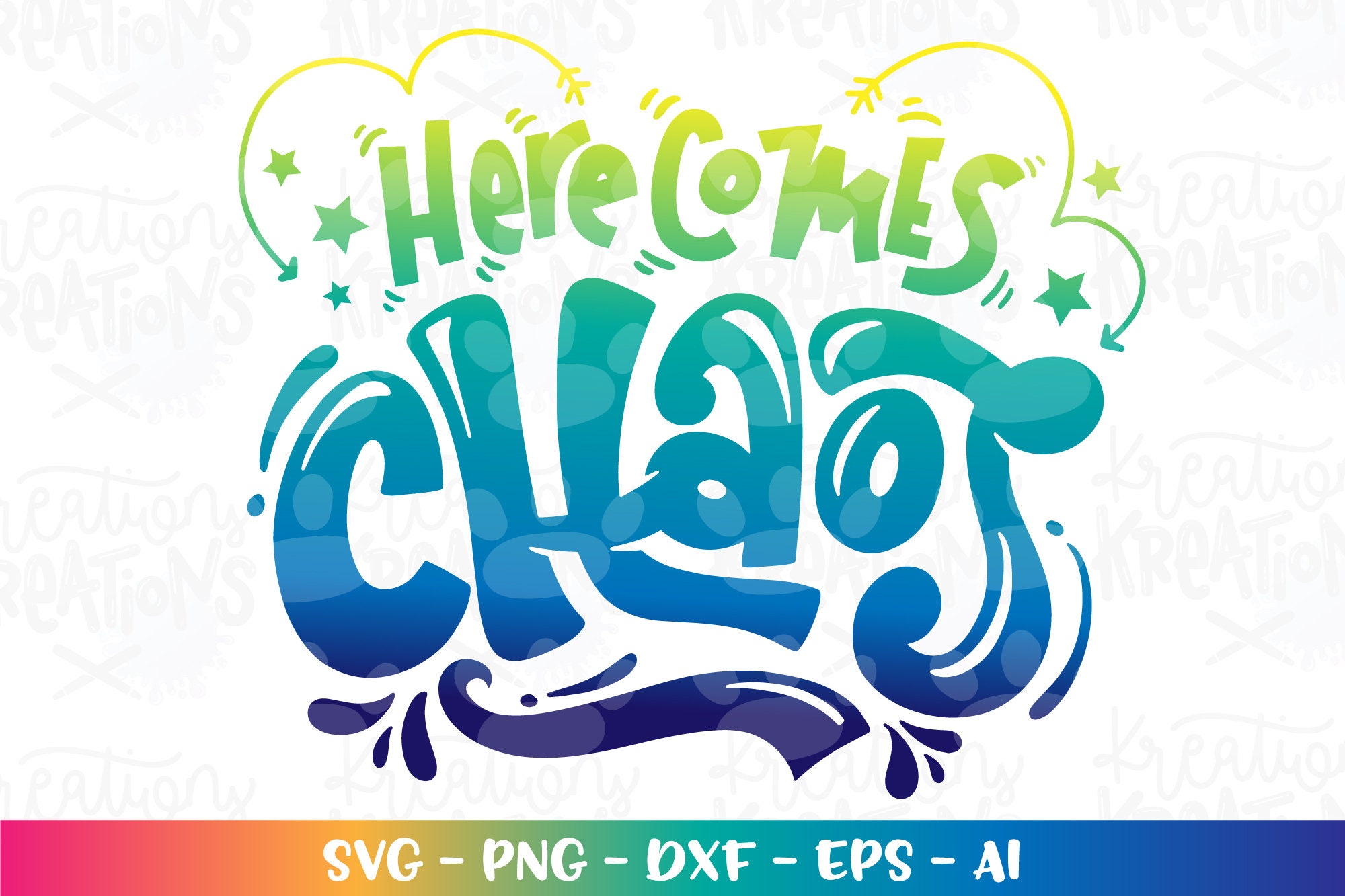Hand Lettered Svg Here Comes Chaos Svg Chaos Creator Svg Newborn Svg ...
