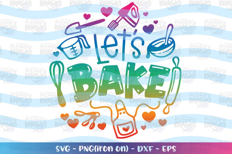 Baking Svg Let's Bake Svg Elements SVG Bake Baker Cake - Etsy
