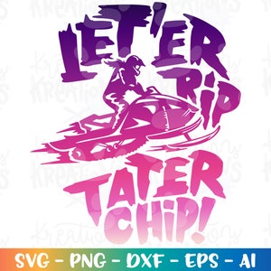 Snowmobile Svg Clipart Snow Mobile Girl Winter Svg Christmas Let Er Rip ...