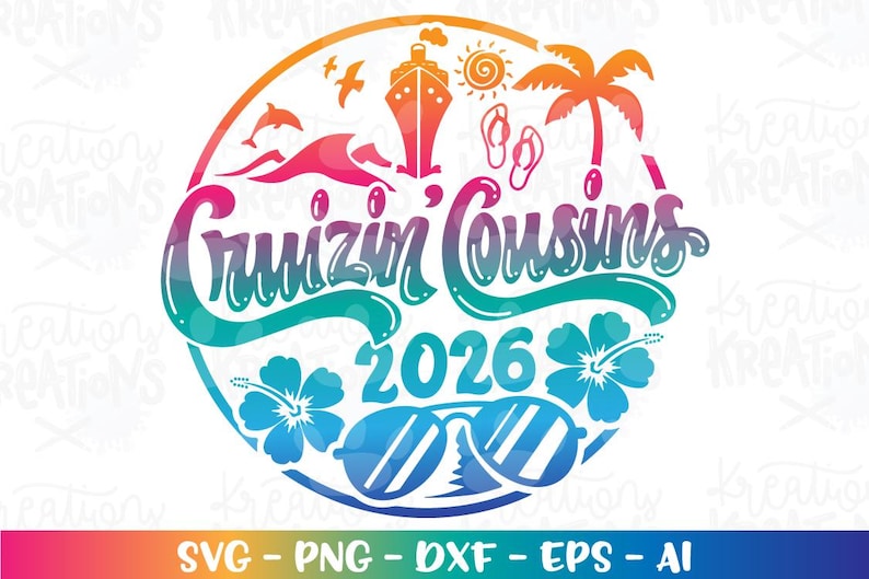 Cruise Ship Svg Cruisin' COUSINS Cruise Shirt Print Family Cousin ...