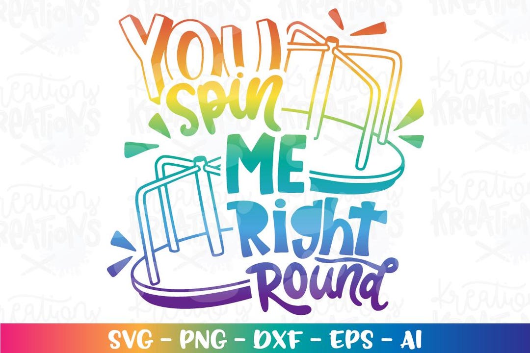 You Spin Me Right Round Svg Playground Merry Go Round Clipart Cute Kids ...