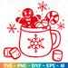 Hot Cocoa Gingerbread Clipart SVG Christmas Cute Chocolate Mug With ...
