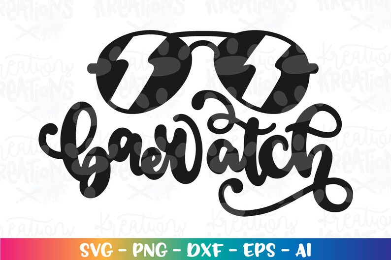 Baewatch SVG Hand Drawn Svg Hand Lettered Baywatch Svg Cut - Etsy