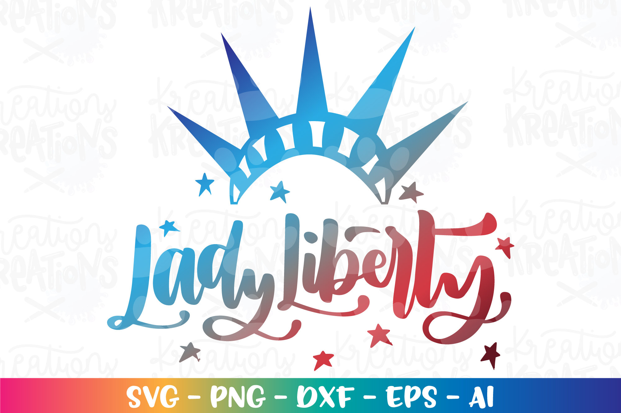 Lady Liberty Svg Statue of Liberty Hand Drawn Lettering Svg - Etsy