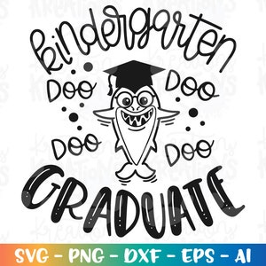 Kindergarten Svg Graduate Shark Svg Graduation Shark Cute Svg Print ...