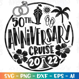 Cruise Ship Svg 50th Anniversary Cruise Emblem Cruisin' - Etsy
