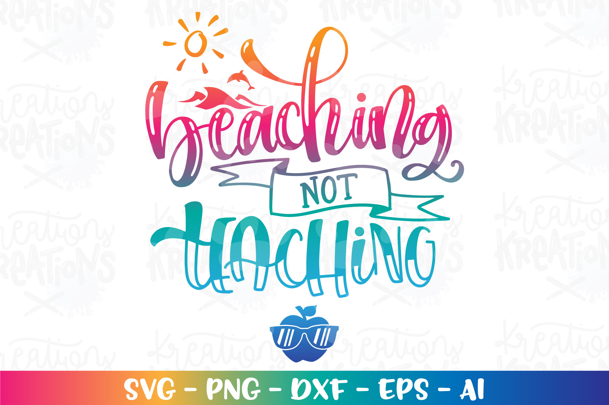 Teacher Svg Beaching Not Teaching SVG Summer Teacher Gift Idea | Etsy