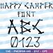 Happy Camper Svg Alphabet Camper Letters Camper Alphabet Font ...