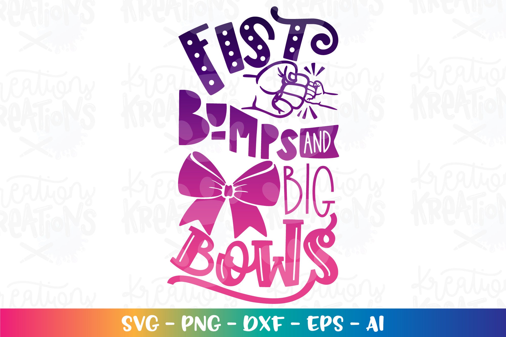 Fist Bumps and Big Bows SVG Father's Day Svg Cute Matching - Etsy