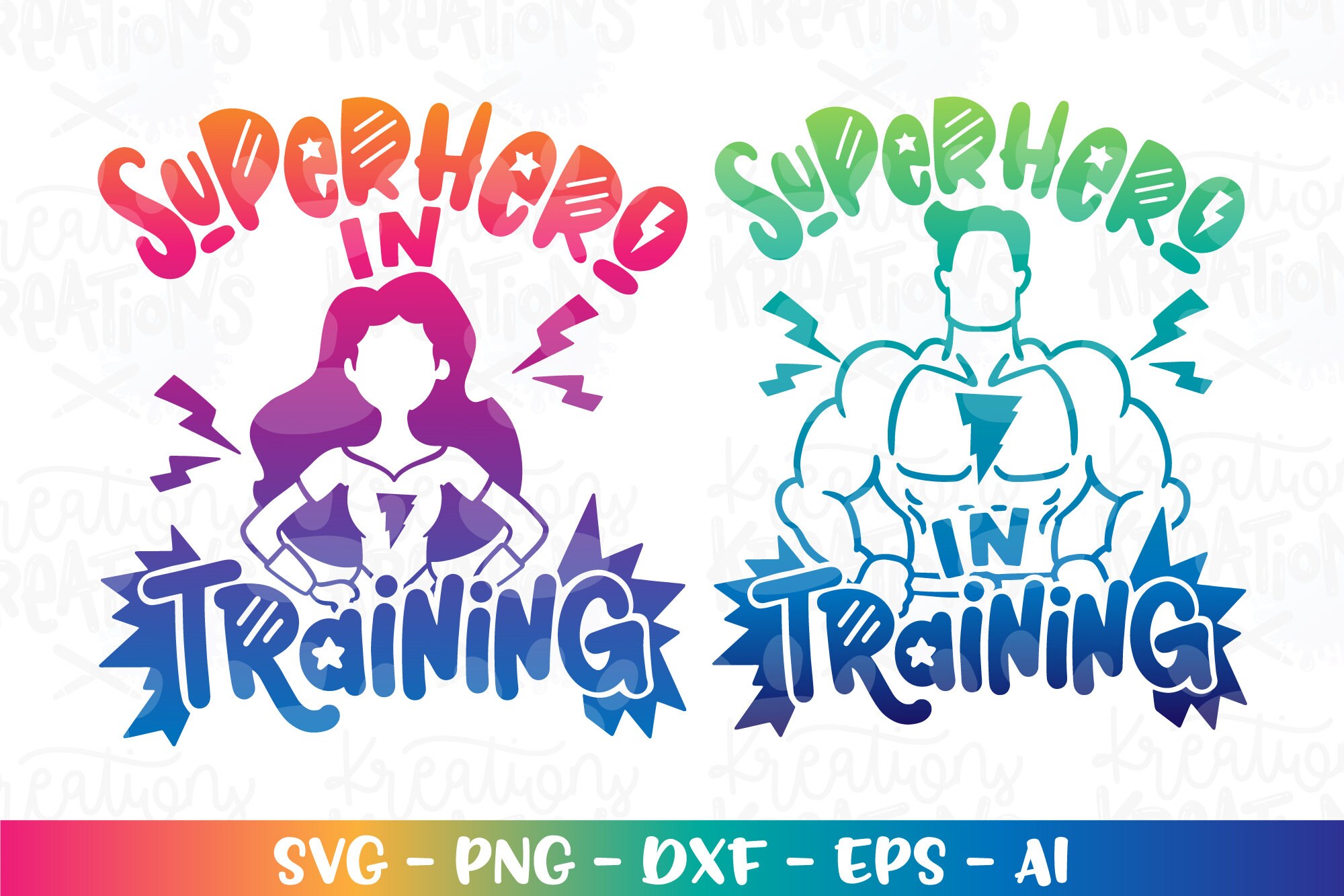 Superhero in Training SVG Girl Boy Superhero Cute Iron on - Etsy