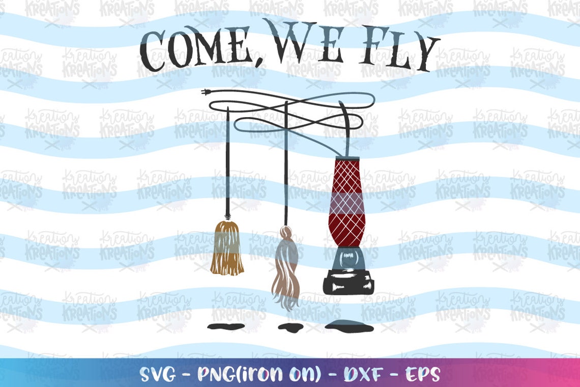 Hocus Pocus SVG Witches Broom Vaccum Cleaner Clipart Svg - Etsy