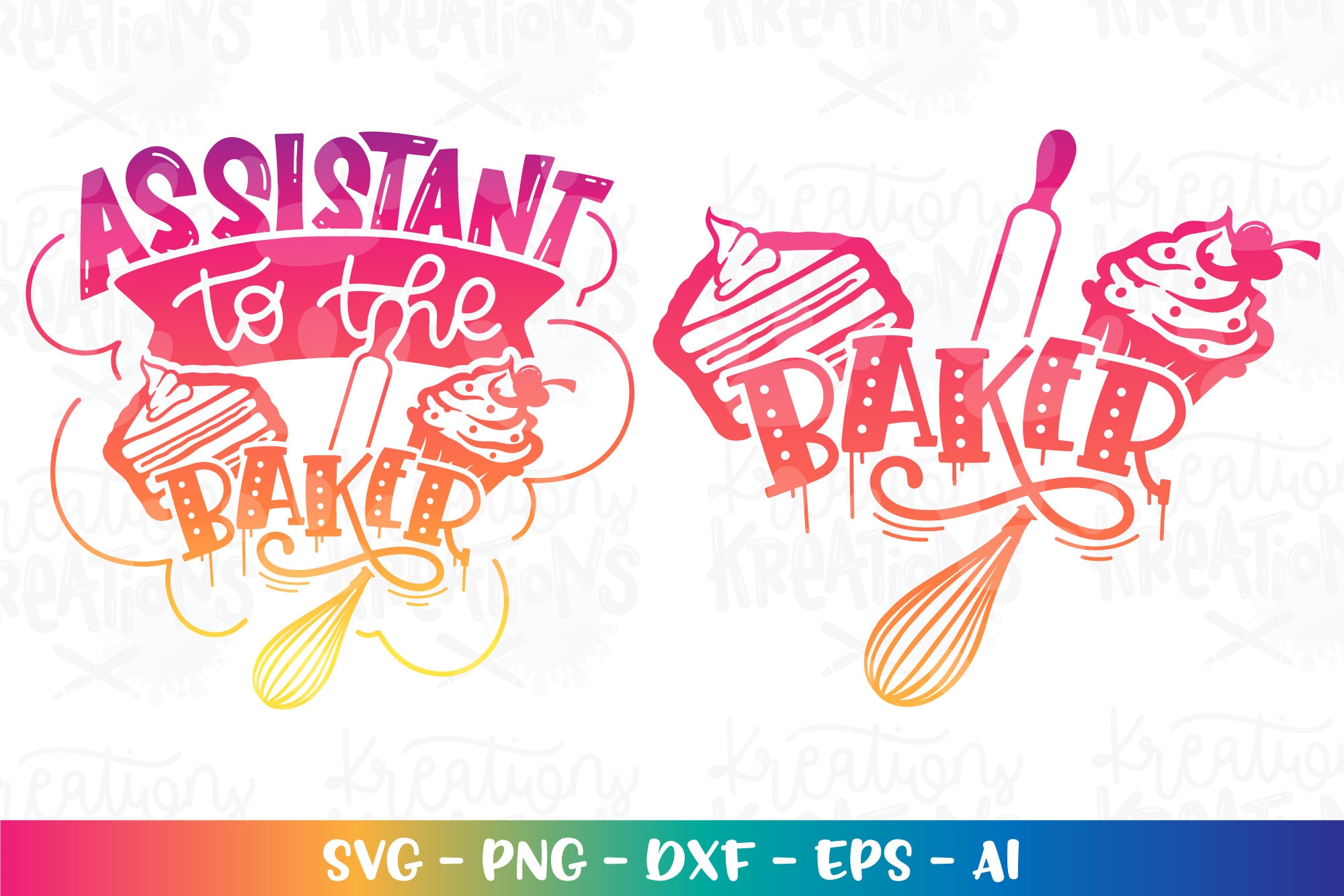 Baker SVG Assistant to the Baker Svg Father's Day SVG - Etsy