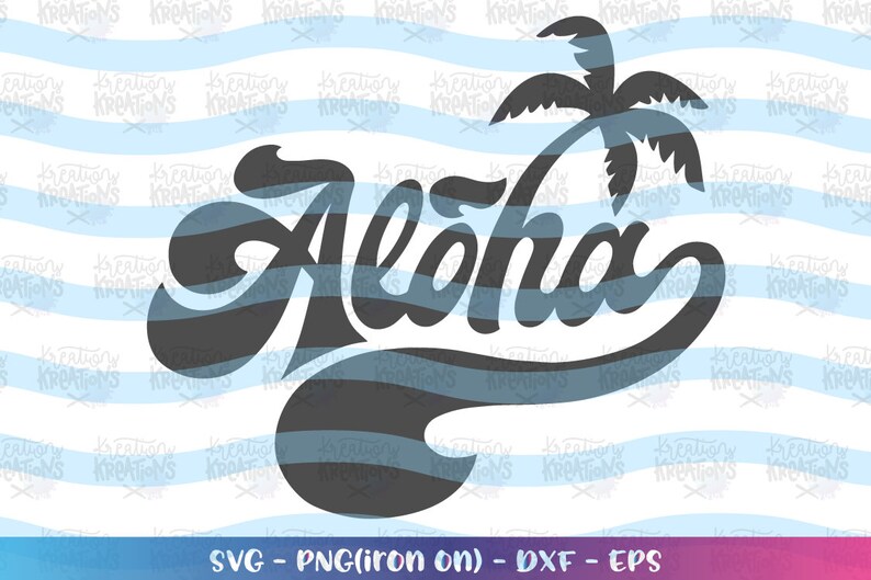 Aloha SVG Hand Lettered Svg Hand Drawn Svg Beach Quote Print | Etsy