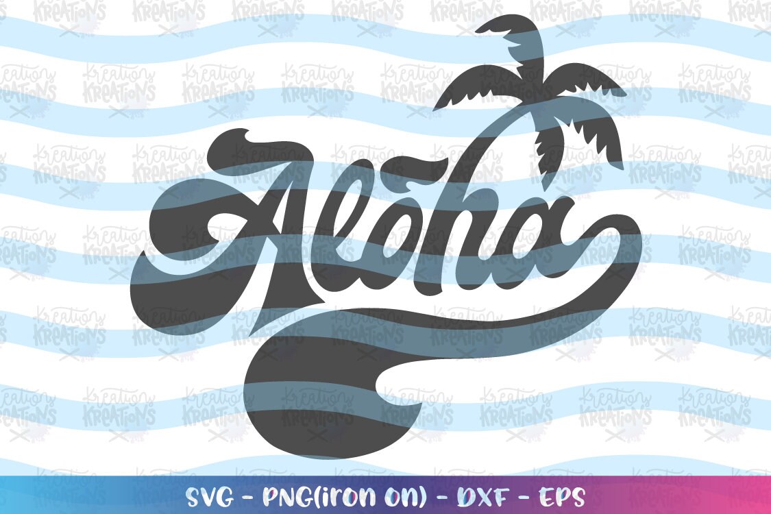 Aloha SVG Hand Lettered Svg Hand Drawn Svg Beach Quote Print - Etsy