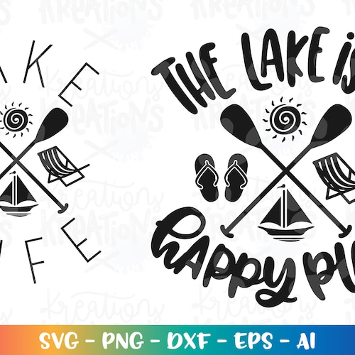 Lake Life Pontoon Boat svg Cut File Png Dxf Jpg - Etsy