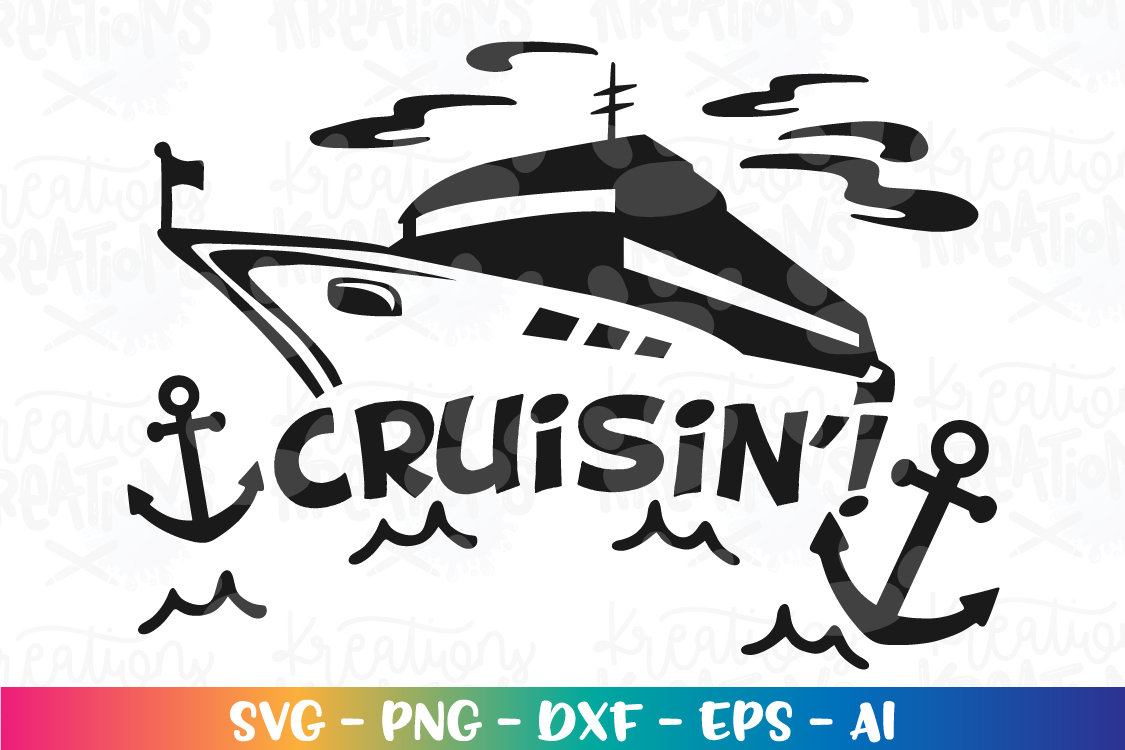 Cruisin' Svg Cruise Ship Svg Print Iron on Design Cut - Etsy Denmark