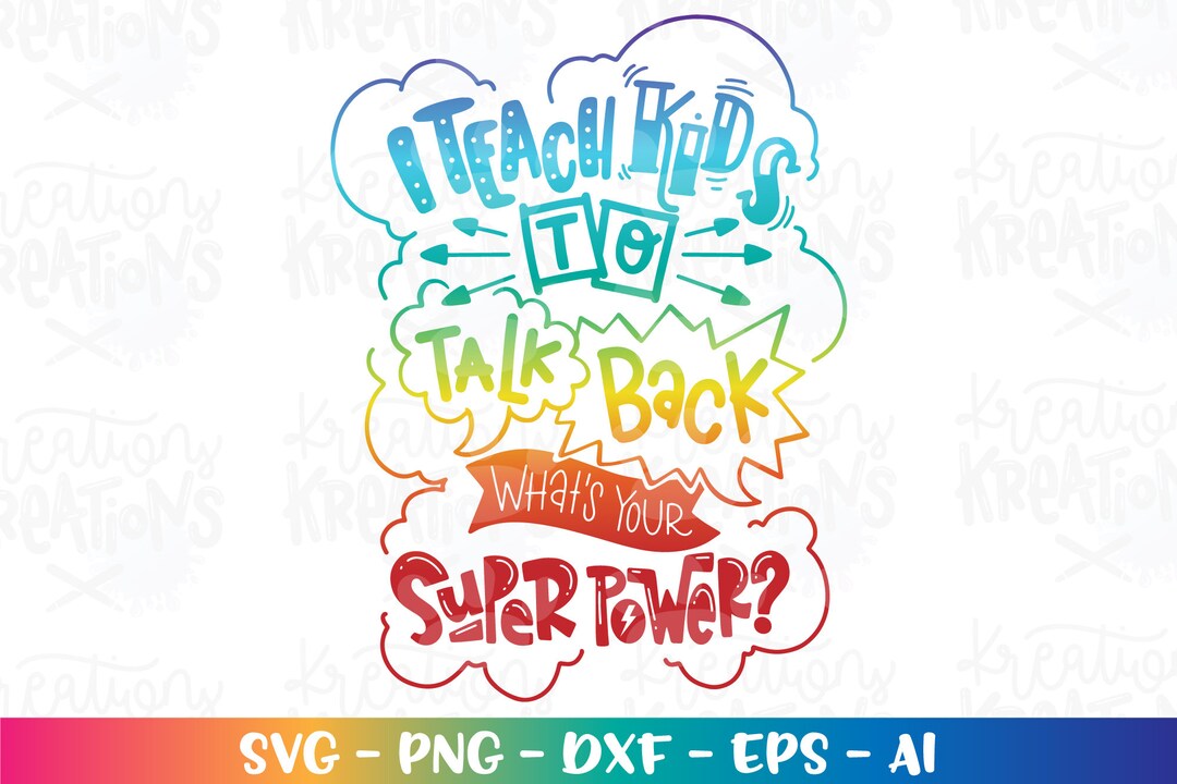 I Teach Kids to Talk Back What's Your Super Power? Speech Therapist ...