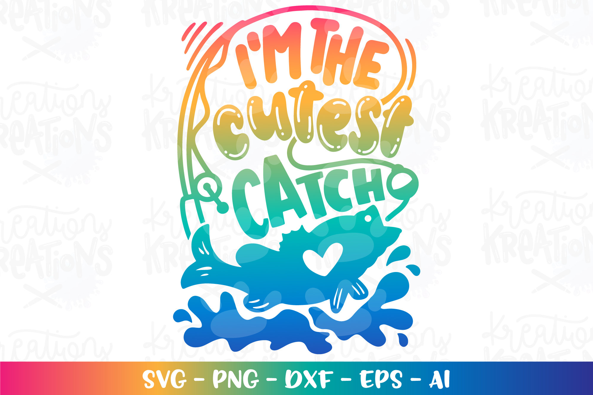 I'm the Cutest Catch Svg Baby Shirt Idea Design Kids Shirt Print Iron ...