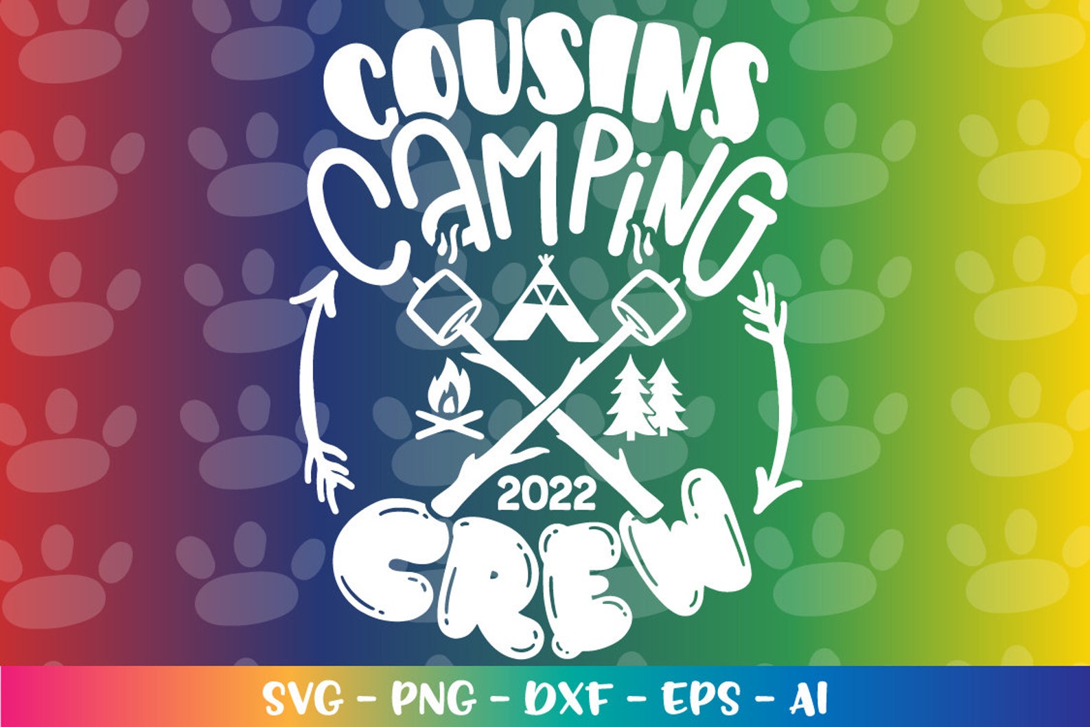 Cousins Camping Crew SVG Cousins Family Camp Camping Kids | Etsy