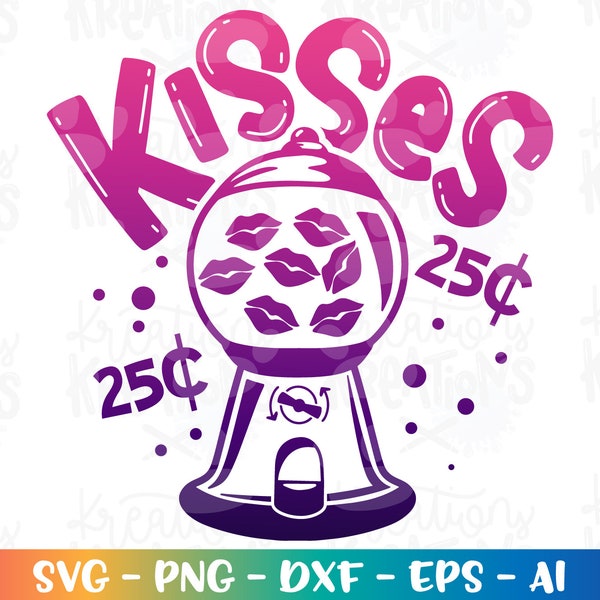 Kisses 25c Svg - Etsy