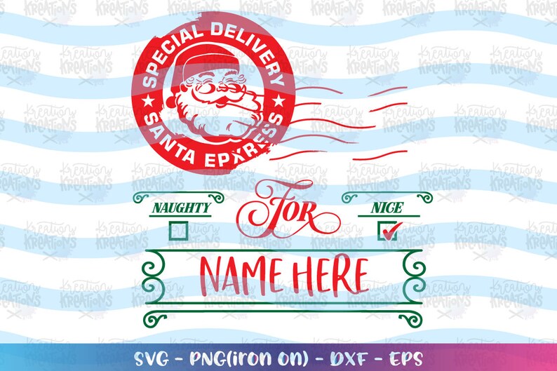 Santa Clause Express Delivery Svg North Pole Print Decal Svg | Etsy