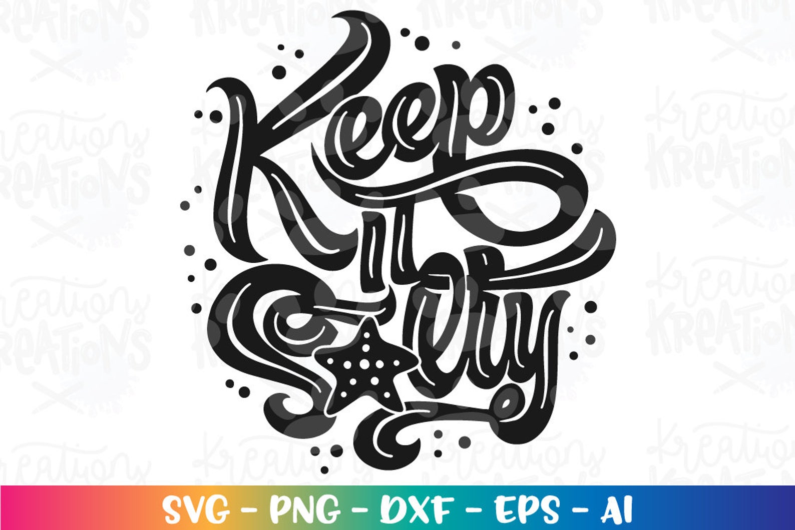 Keep It SALTY Svg Hand Drawn Svg Summer Quote Summer Shirt - Etsy