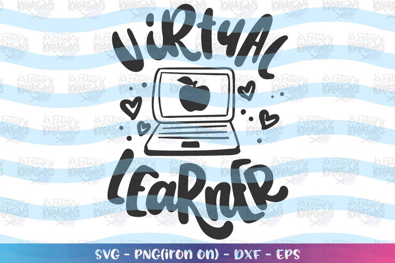 Virtual Learner SVG back to school ZOOM conference learning | Etsy