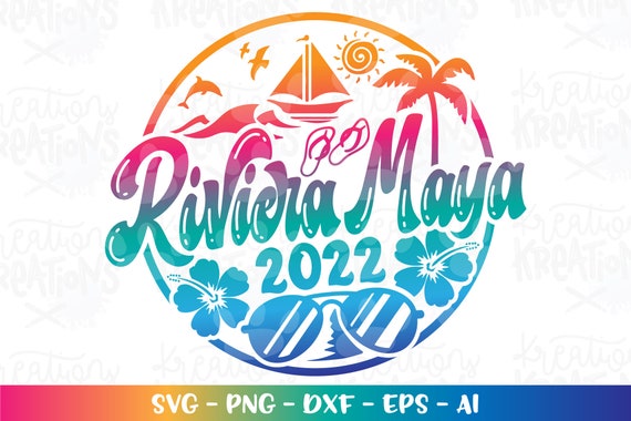 Riviera Maya Svg Summer Beach Emblem Family Friends Cousin - Etsy