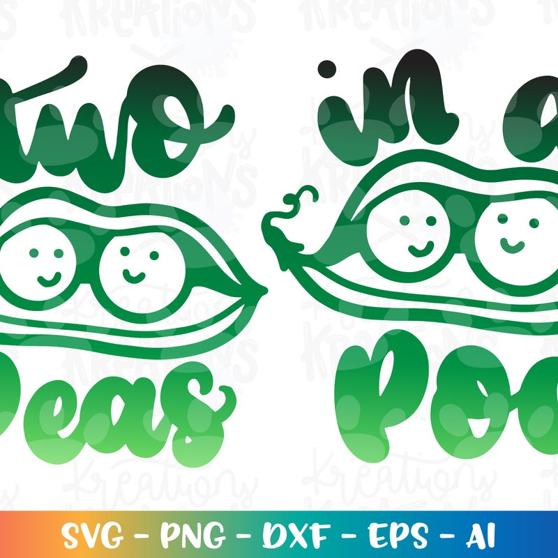 Two Peas in a Pod - Etsy