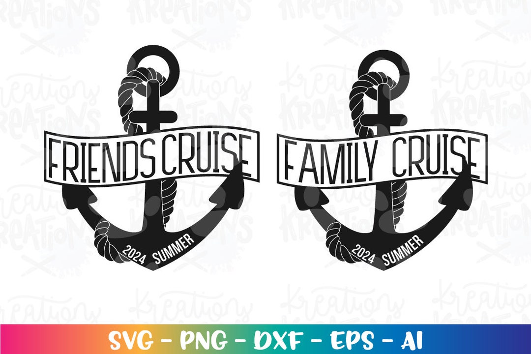 Family Cruise Svg Custom Family Name Svg Customized Anchor Svg Print ...