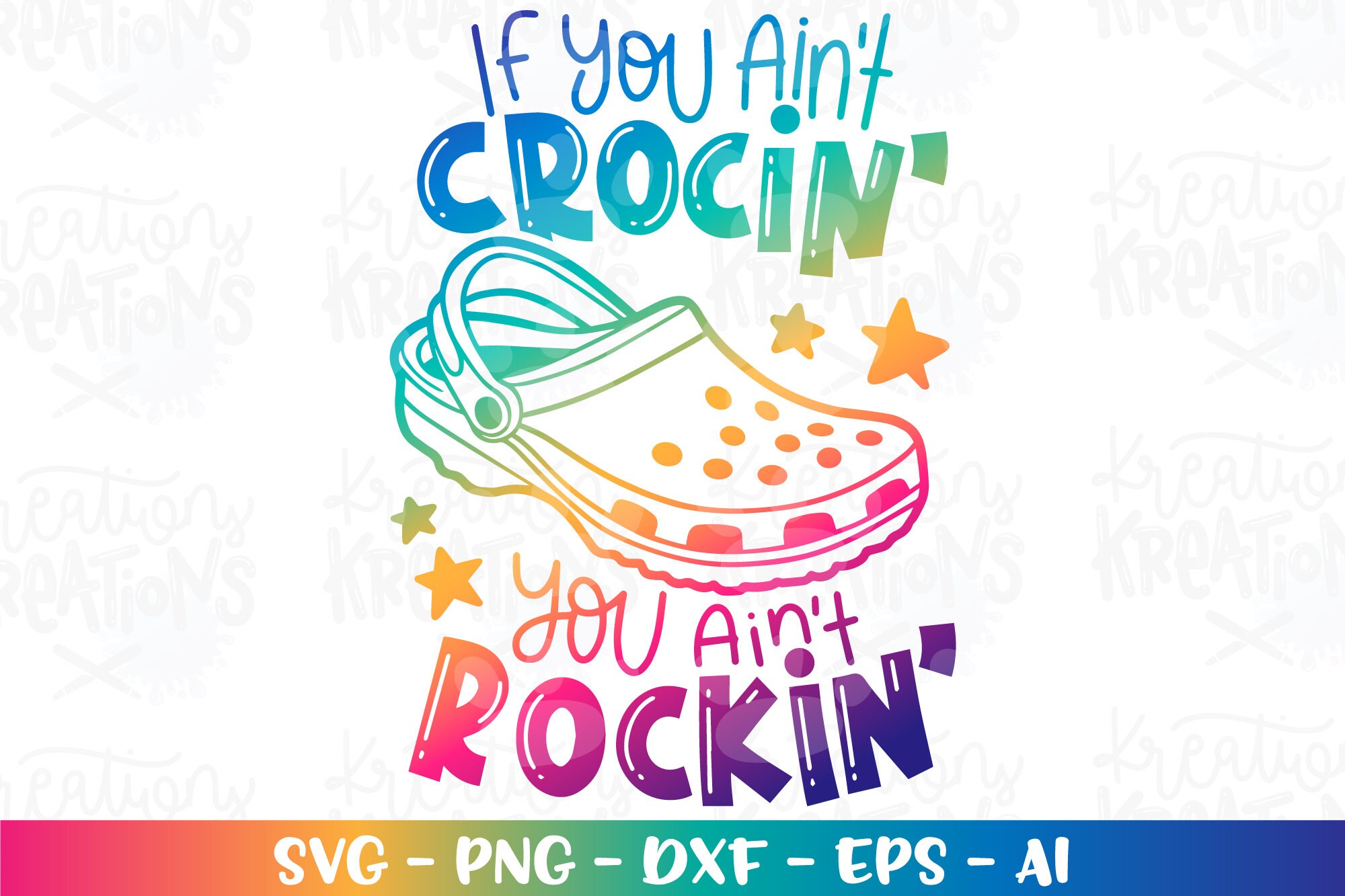 If You Ain' CROCIN' You Ain't ROCKIN' SVG Kids - Etsy UK