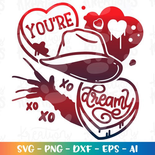 CHA CHA Svg Candy Hearts Funny Horror Valentine's Day - Etsy