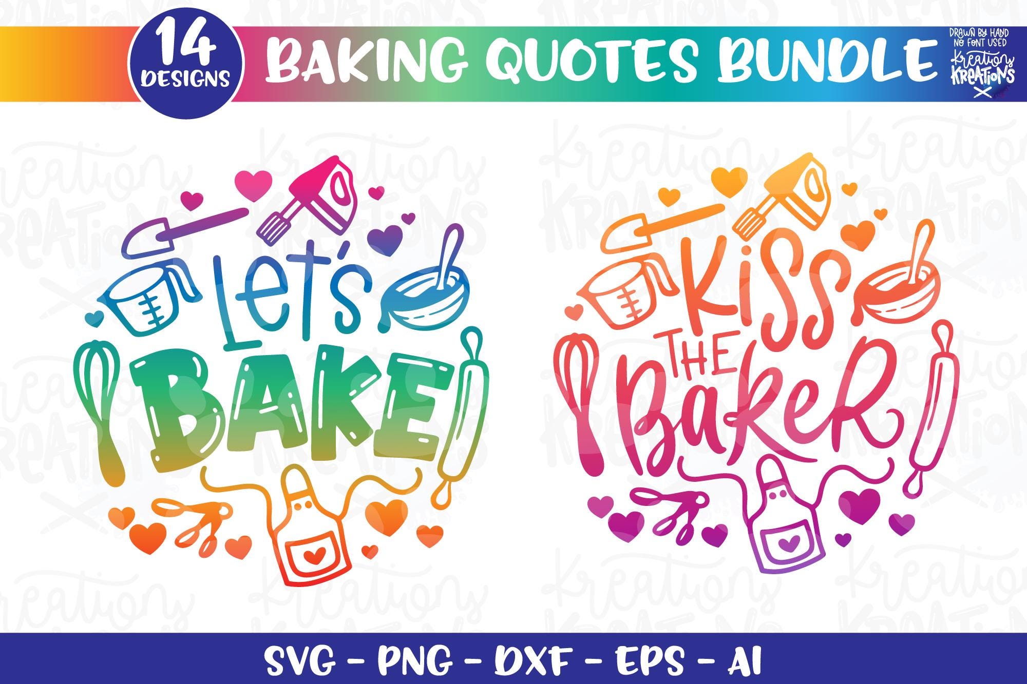 Baking Quotes Bundle Svg 14 DESIGNS Baking Bake Bundle Apron Designs ...