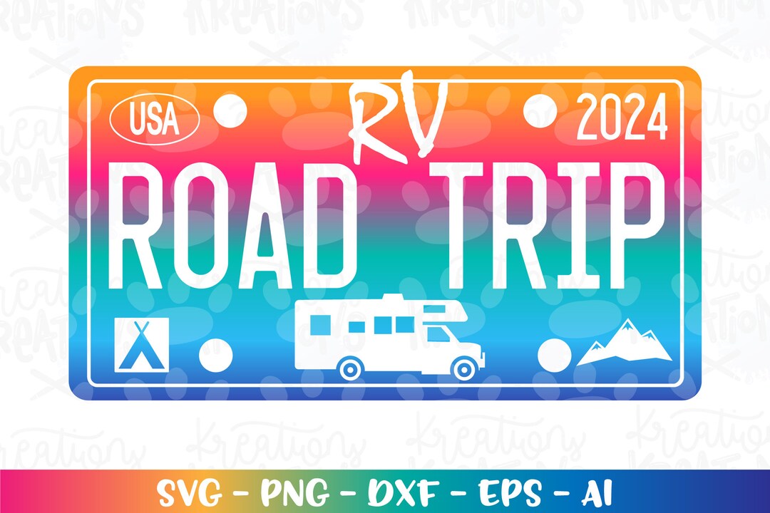 RV Road Trip Svg RV Caravan Svg Adventure Gift Idea Cut Cuttable ...