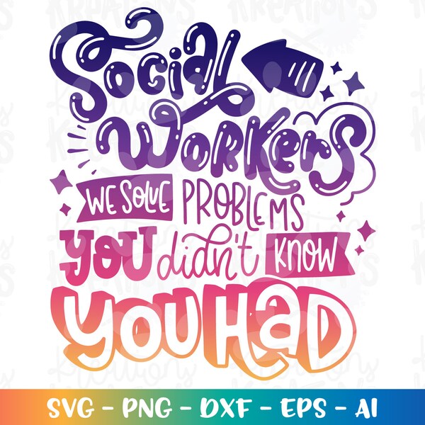 Social Workers We Solve Problems You Didnt Know You Had Png - Etsy