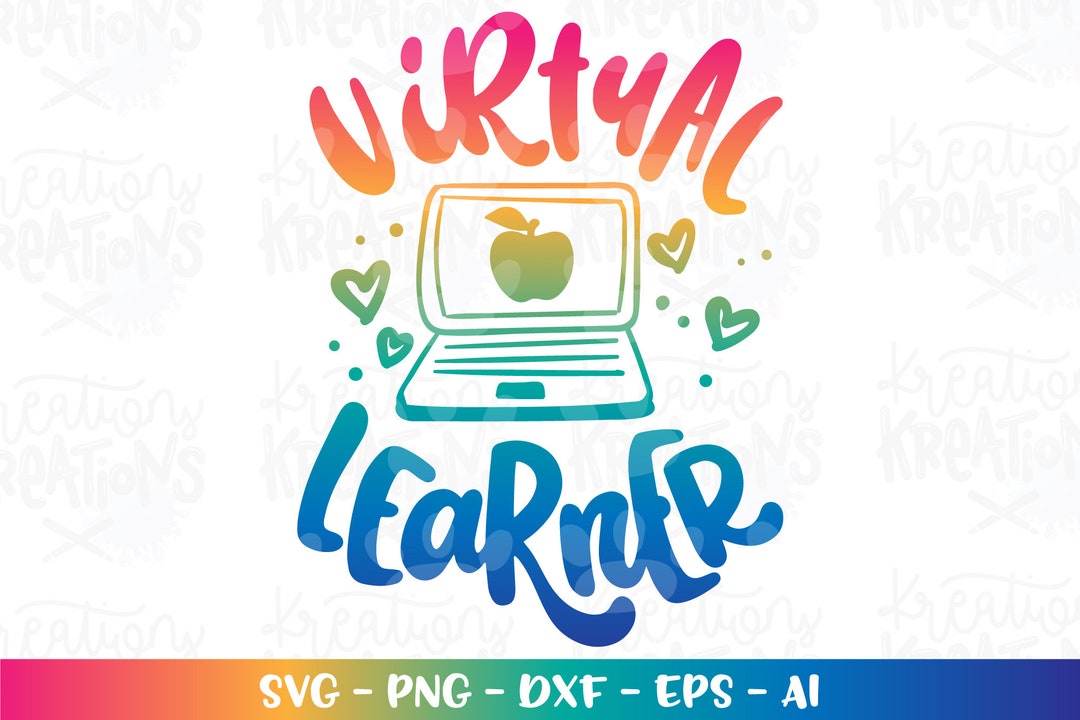 Virtual Learner SVG Back to School ZOOM Conference Learning Education ...