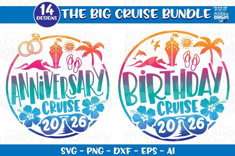 The Big CRUISE SHIP BUNDLE Svg Cruisin' Cruise Shirt Print Color Decal ...
