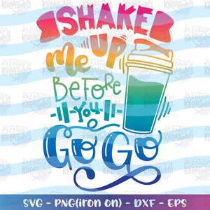 Shake Me up Before You Go Go SVG Fitness Gym Tee Hand Lettered - Etsy
