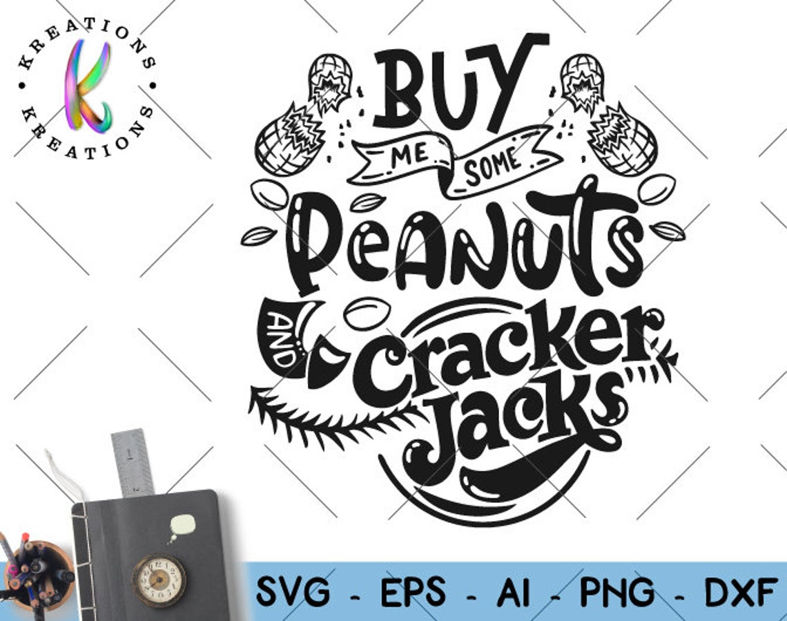 Buy Me Some Peanuts and Cracker Jacks Svg Baseball Svg Hand - Etsy