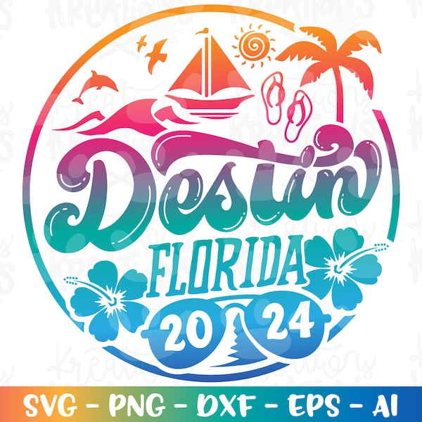 Destin Florida Svg - Etsy