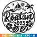 Roatan Beach Svg Summer Beach Emblem Svg Caribbean Print Decal Iron on ...