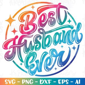 Best Wife SVG Best Husband SVG Married Couple Love Hand Drawn Printable ...