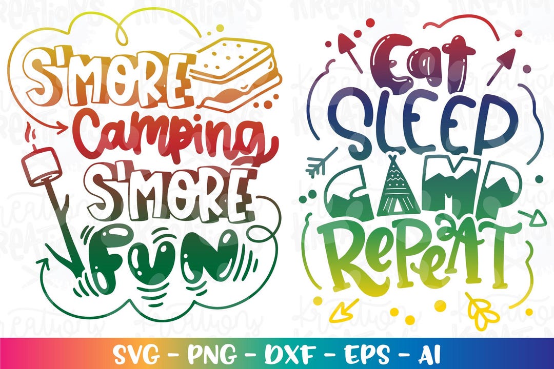 S'more Camping S'more Fun SVG S'mores Summer Shirt Decal Print Iron on ...