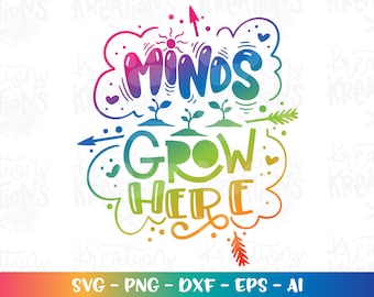 Minds Grow Here Svg - Etsy