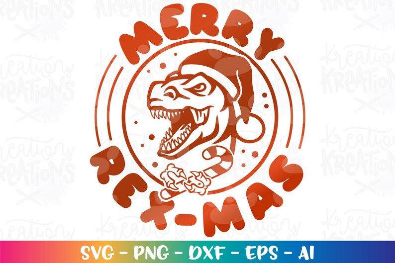 Merry Rex-mas Svg Rexmas T Rex Cute Dinosaur Christmas Svg - Etsy