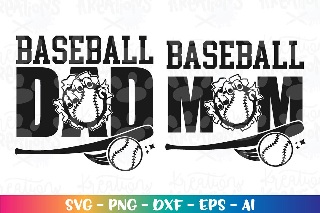 Mom and Dad Baseball Svg Dirt Mom Dad Shirt Design Print Iron on Design ...