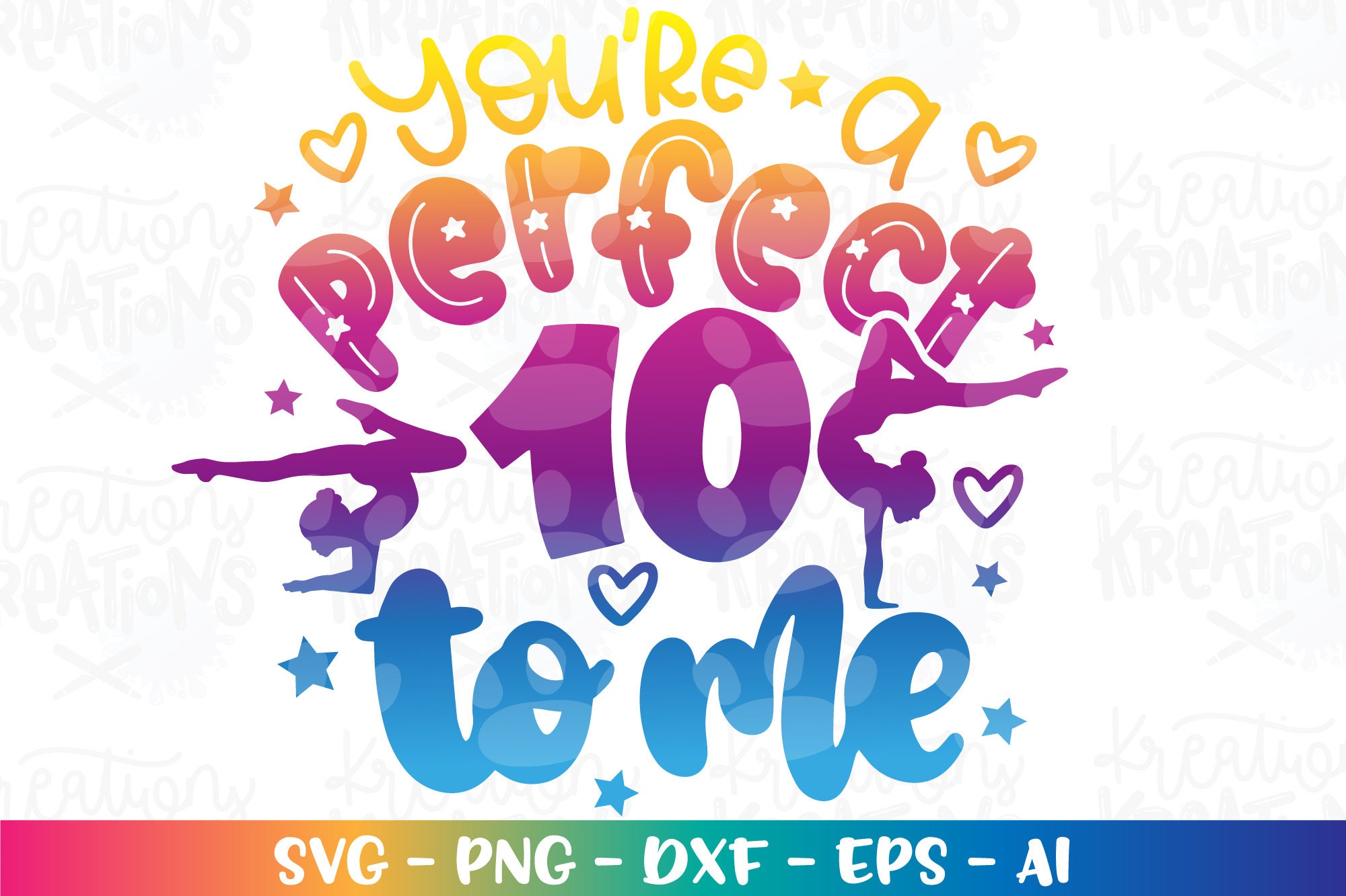 You're a PERFECT 10 to Me SVG Gymnastics MOM - Etsy