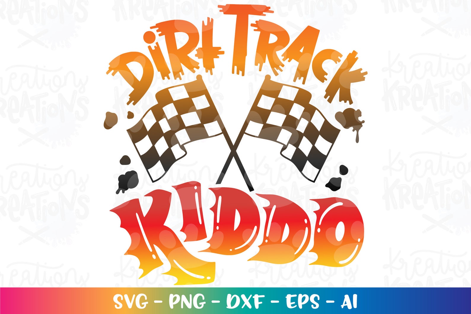 Dirt Track Kiddo Svg Race Car Silhouette Svg Dirt Track Print Color ...