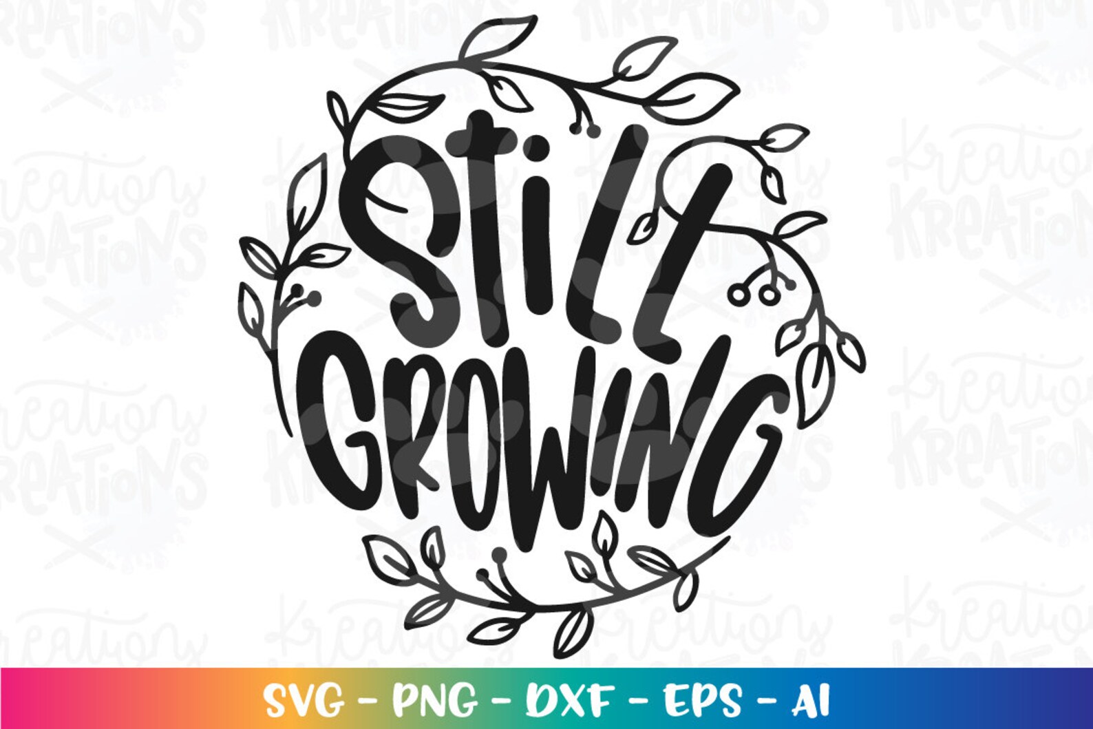 Still Growing Svg Cute Kids Girl Boy Baby New Born Wreath - Etsy
