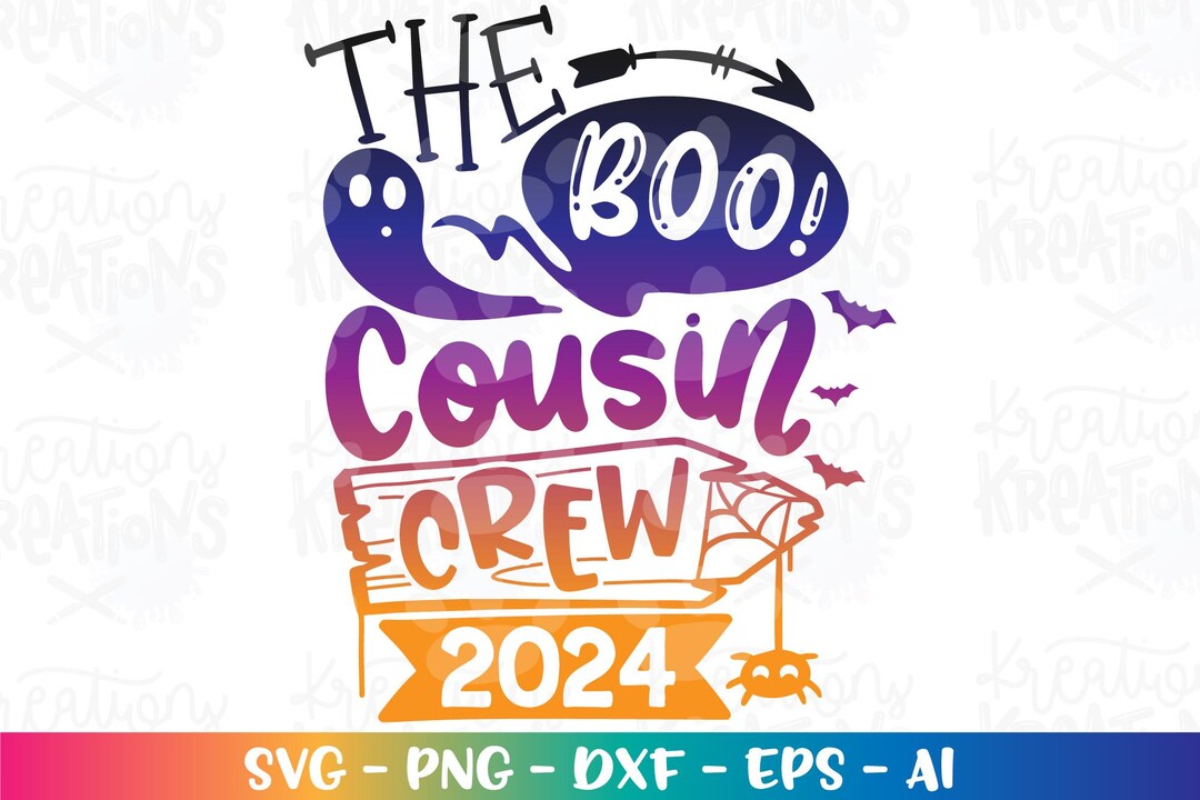 The Boo Cousin Crew SVG Halloween Cousin Crew Svg Decal Print Iron on ...